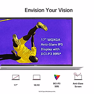 LG gram 17” Lightweight Laptop, Intel 13th Gen Core i7 Evo Platform, Windows 11 Home, 16GB RAM, 1TB SSD, Black