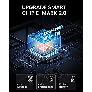 USB C Cable 3.2A 2-Pack [90°, Gold-Plated] 6.6+6.6FT MRGLAS Type C Charger Fast Charging Cable Right Angle Nylon Braided USB A to USB C Charging Cable Compatible with Galaxy S10 S9 Plus S21 Note 10 LG