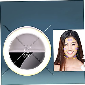 UKCOCO 1pc Portable Ring Light for Phone Clip-on Selfie Light Selfie Light Ring Fill Light Cell Phone Lens White Phone Ring Light Selfie Light Phone Selfie Light Portable Selfie Light