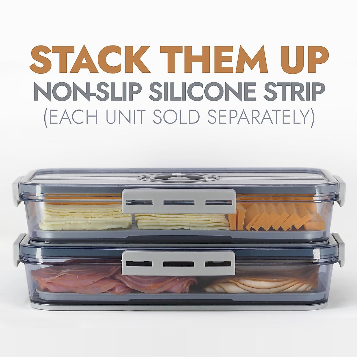 NANBUZZ SOLUTIONS Deli Keeper with Airtight Lid & Drip Tray for Food Storage