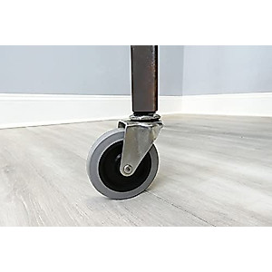 Shepherd Hardware 9807 3-Inch Swivel Stem Caster, Rubber Wheel, 7/16-Inch Stem Diameter, 175-lb Load Capacity