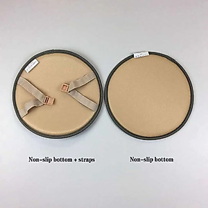 SAZDFY Round Seat Cushion,Sponge Rattan Seat Pad,Thick Not-Slip Chair Cushion,Buttocks Cushion for Kitchen Indoor-E Diameter:45cm(18inch)