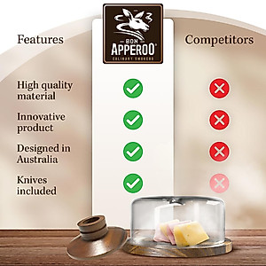 Cheese Board Smoker Set | Indoor Cold Smoking, Culinary Dome Cloche Cover Smoker | Smoke Cheese, Charcuterie, Salmon, Foods, Meats | Home, Kitchen Indoor Smoker