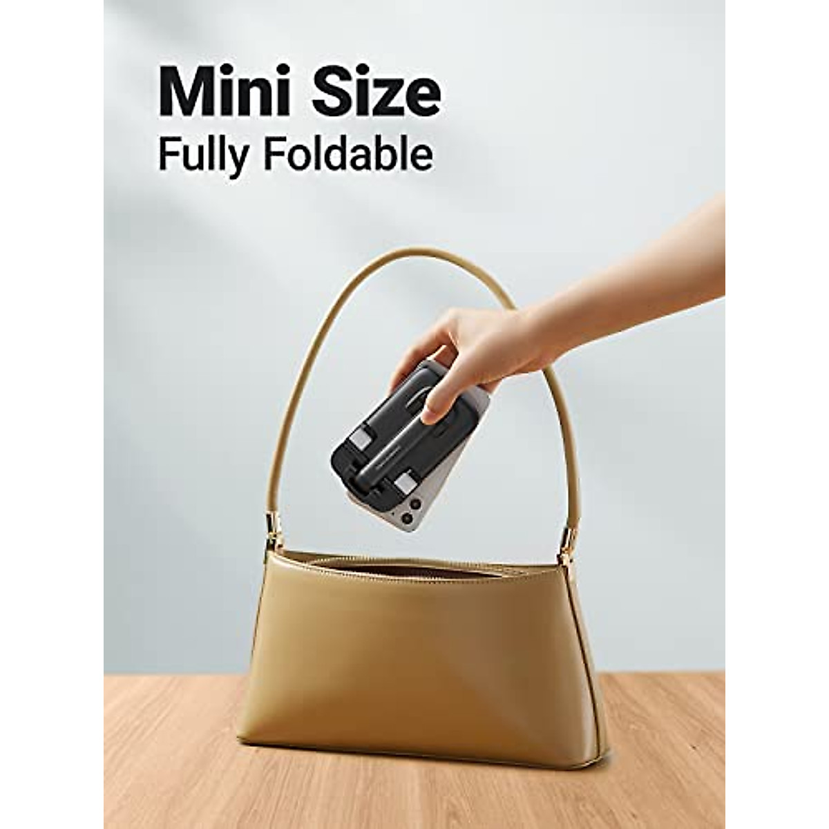 UGREEN Phone Stand Desk Foldable Holder Height Adjustable Cell Phone Cradle Dock Compatible with iPhone 14 Pro 14 Plus 13 Pro Max 12 11 SE XS XR 8 7Plus, Galaxy S23, and All Phones Black