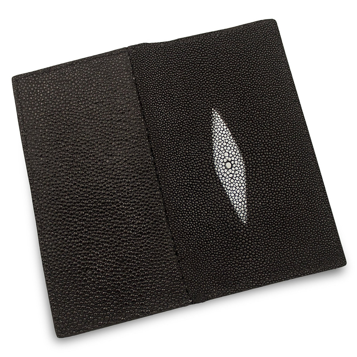 Yoder Leather Company Stingray Checkbook Wallet (Black)