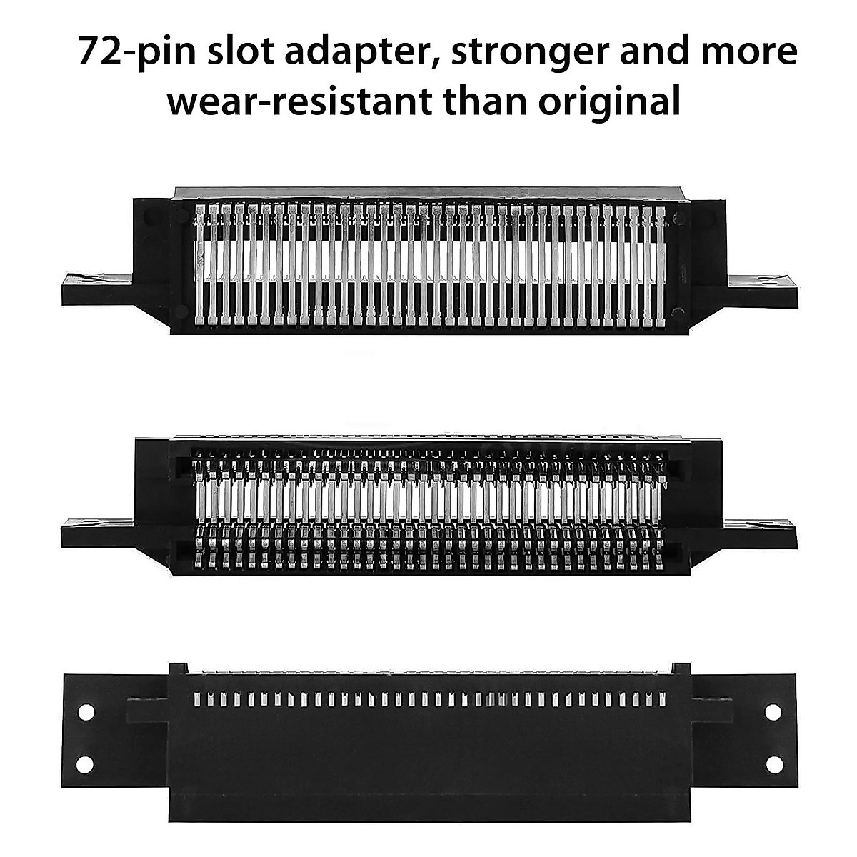 SUNJOYCO NES Cartridge Slot, 72 Pin NES Connector for NES 8 Bit Entertainment System Nintendo Console Games Repair Part