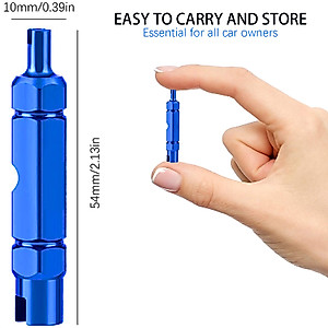 VANICE Valve Core Remover Tool Presta Schrader Tire Valve Repair Tool for Bicycle, Cars, SUV, Bike, Motorcycles Tyre/Blue