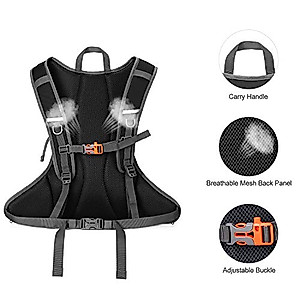 MOSISO Sling Backpack, Multipurpose Crossbody Shoulder Bag Travel Hiking Daypack & Hydration Pack Backpack, Light-Weight Compact Daypack Backpack Rucksack with 2 Liter Water Hydration Bladder