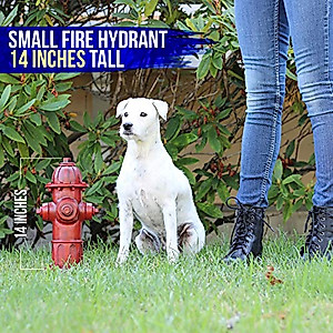 LULIND - Dog Fire Hydrant Garden Statue with 2 Stakes, 14 Inches (Small)