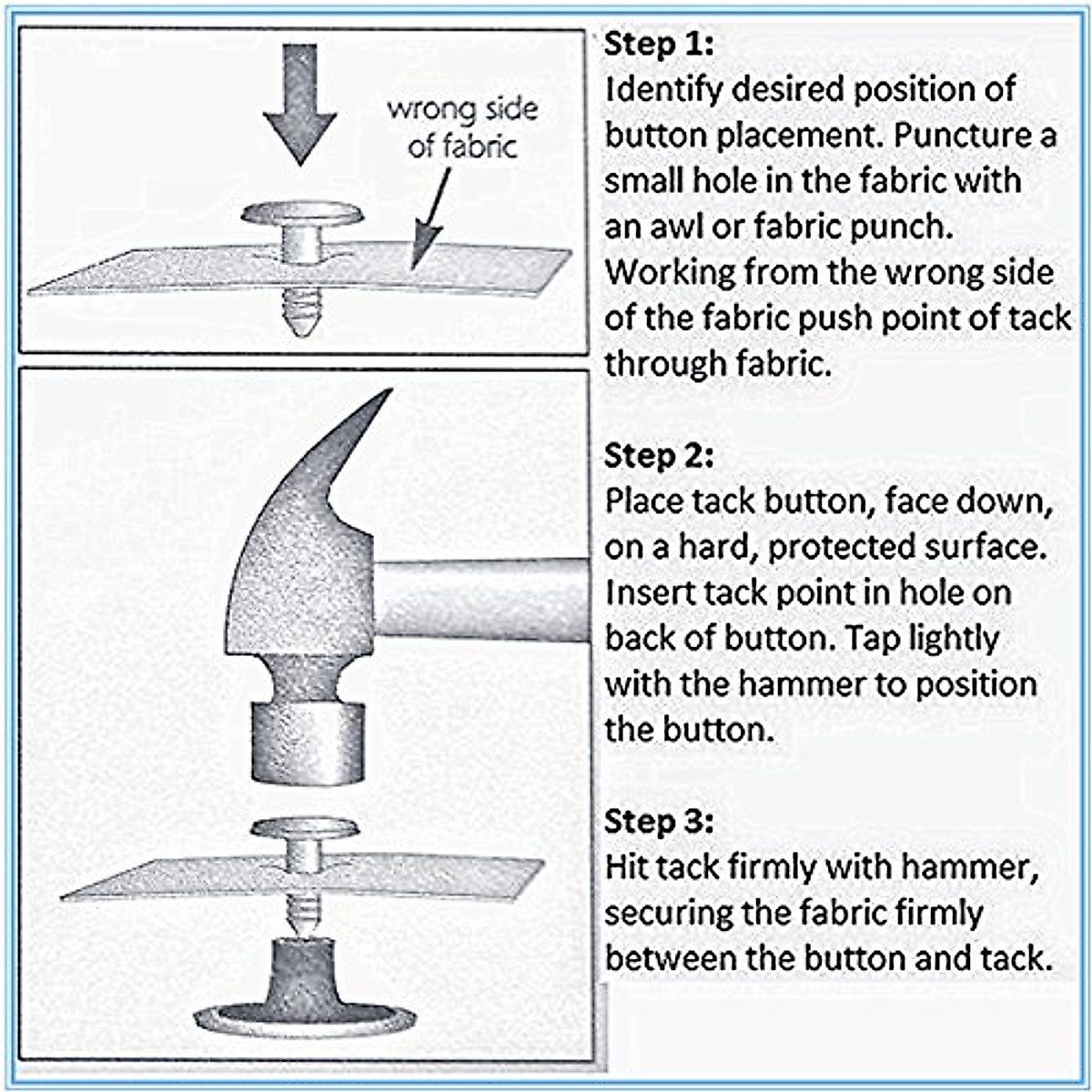 20mm Replacement Jean Buttons 12 Sets Combo Copper Tack Buttons