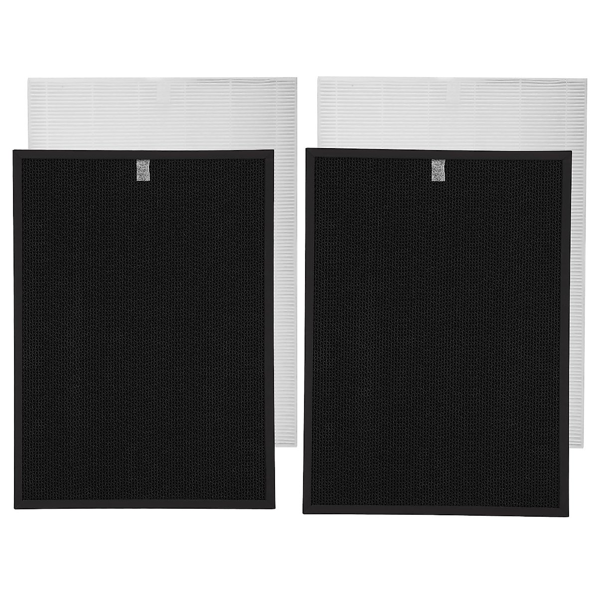Filter X 1712-0089-01, HEPA Filter Replacement for Winix XQ, XQ Tower Air Purifier, H13 HEPA Filter Set for Winix XQ 1712-0089-01, 2 High-Efficiency True HEPA Filters & 2 Activated Carbon Filters