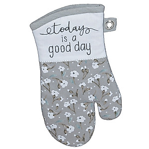 Kitchen Linens Set: Bundle Includes 1 Oven Mitt, 1 Potholder, 2 Kitchen Towels - Live Simply and Today is a Good Day Designs by Lisa Audit