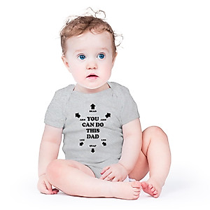 AW Fashions You Can Do This Dad Baby Bodysuit Cute Inspirational Newborn Outfit Infant Boy Girl Clothes (6 Months, Sports Grey)