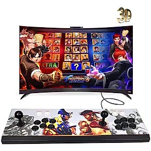 XFUNY Arcade Game Console 1080P 3D & 2D Games 8000 in 1 Pandora's Box 3D 2 Players Arcade Machine with Arcade Joystick Support Expand 8000+ Games for PC / Laptop / TV / PS4 (KOF)