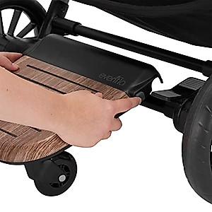 Evenflo Stroller Rider Board, Convenient Riding Options, Non-Skid Surface, Smooth-Ride Wheels, Easy to Use, Holds up to 50 Pounds, No Additional Parts Needed - 1 Count (Pack of 1)