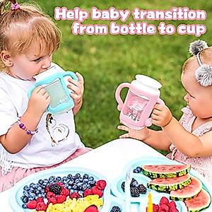 6 Pack Baby Bottle Handles, 100% Silicone Baby Bottle Handles, Narrow Sippy Bottle Handles-Teach Babies to Hold Their Own Bottle, BPA-Free (Muti-Colors)