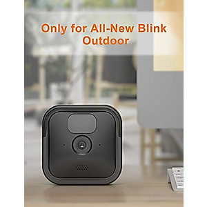 Blink Outdoor Camera Silicone Skin Cover, COOLWUFAN Anti-Scratch Protective Cover for All-New Blink Outdoor/Indoor – Wireless Camera System - Blink Outdoor Camera Best Accessories (Black (3 Packs))