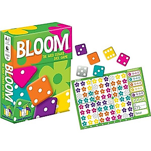 Gamewright - Bloom - The Colorful Wild Flower Roll and Write Dice Game, 5"