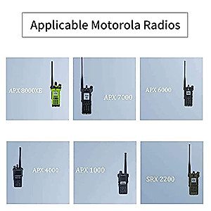 Antenna for Motorola APX 6000 Radio Short Antenna APX 6000XE APX 4000 APX 7000 8000XE Stubby Antenna 764-870 MHz Single Band 7-800 with GPS NAR6595A(1 Pack)