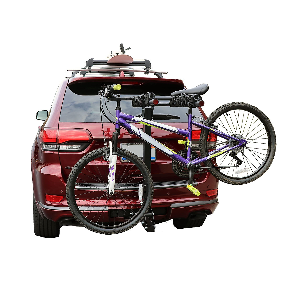 BRIGHTLINES Heavy Duty Swing Away Fold Down 2" Hitch Mount Bike Rack for up to 4 Four Bikes