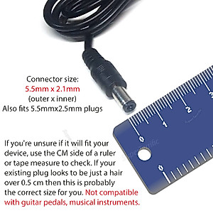 SuperTerrific 9V 1A, Power Supply, DC Transformer 5.5mm x 2.1-2.5mm (Not for Musical Instruments) 9v1a 1000ma