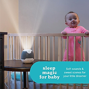 MyBaby, SoundSpa Lullaby - Sounds & Projection, Plays 6 Sounds & Lullabies, Image Projector Featuring Diverse Scenes, Auto-Off Timer Perfect for Naptime, Powered by an AC Adapter, by HoMedics