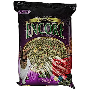 F.M. Brown'S Encore Premium Rabbit Pet Food, 10-Pound
