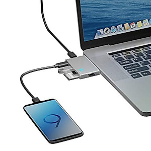 IMD-UTC366 Docking USB3.0 Hub & Reader+PD for Laptop