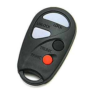 Replacement Case Compatible With 2000-2004 Nissan Sentra 4-Button Key Fob Remote (FCC ID: NHVBU427, P/N: 28268-4Z400, 282684Z)