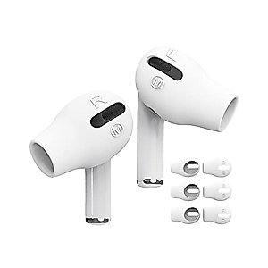 Brujula 3 Pairs AirPods Pro Ear Tips Ear Hooks Covers, Reduce Pain, Silicone Accessories, Anti-Slip Replacement Ear Tips, Fit in The Charging Case (S)