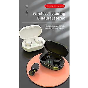 Wireless Earbuds - Bluetooth 5.0 Headphones - Noise Reduction, Sport in-Ear Headphones, IPX4 Waterproof, Touch Control with Wireless Charging Case, Battery Display, Built-in Mic, Air 3.