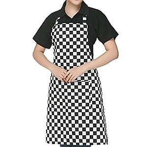 QCWQMYL 2 Set Grill Aprons for Men Waterproof Resistant Rain Bibs Apron Women with Pockets Back Straps for Kitchen