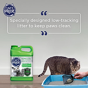 Cat's Pride Max Power: UltraClean Low Tracking Multi-Cat Clumping Litter - Keeps Paws & Home Clean - Up to 10 Days of Powerful Odor Control - 99% Dust Free - Unscented, 15 Pounds