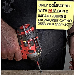 DIY Rabbit Magnetic Bit Holder for Milwaukee M12 Fuel Impact Driver 2553-20 M12 (Right Side)