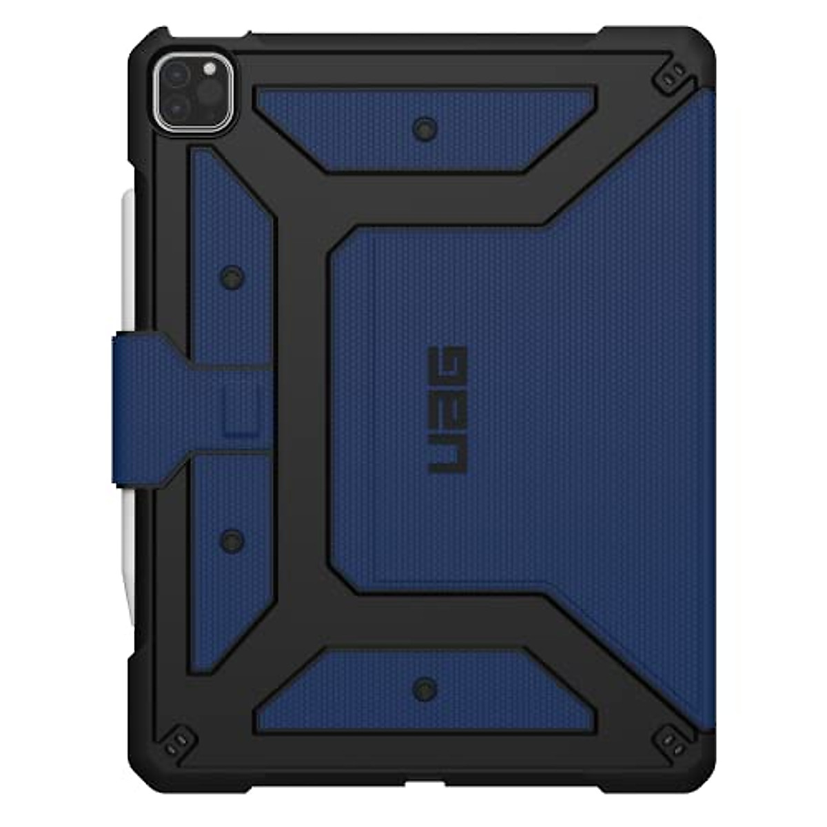 URBAN ARMOR GEAR UAG iPad Pro 12.9" (6th Gen 2022, 5th Gen 2021) Case Blue Cobalt Metropolis Rugged Heavy Duty Protective Cover Multi-Angle Viewing Folio Stand with Pencil Holder