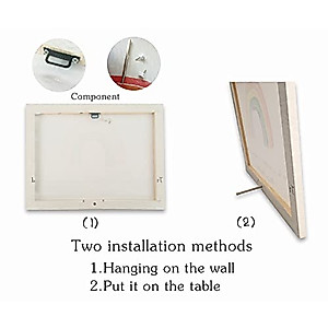 EZOSUN Try to be a rainbow in someone's cloud Inspirational qoute, Motivational canvas Wall Art print for Home Studio Office Decor. Gift for Kids Girl ，11.5X15