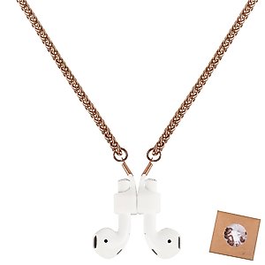 Guran Earphone Strap Magnetic Strong Cord Anti-Lost Sports String - Accessories for Airpods PRO 3 2 1 (Rose Gold)