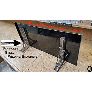 J & O Carts Parts Powder Coated Diamond Plate Folding Shelf for Cuisinart Woodcreek Pellet Grill