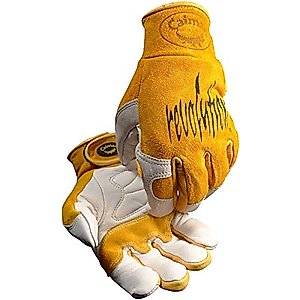 Kevlar-Seamed Multi-Task Welding Gloves 1828 (Medium/Yellow)