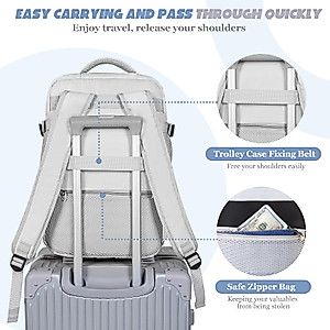 Travel Backpack,Lightweight School Backpack for Student Teenagers,Waterproof Classsic Basic Bag for Women Men Everyday,Carry On Hand Luggage Daypack for Flight,USB Port,Shoe Compartment