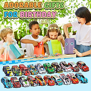 Vinsot 60pcs Pull Back Toy Cars, Mini Die Cast Race Cars Vehicles Bulk, Party Favors Car Toys, Treasure Box Toys Goodie Bag Stuffers, Christmas Birthday Party Gift for Kids Girls Boys(Style A)