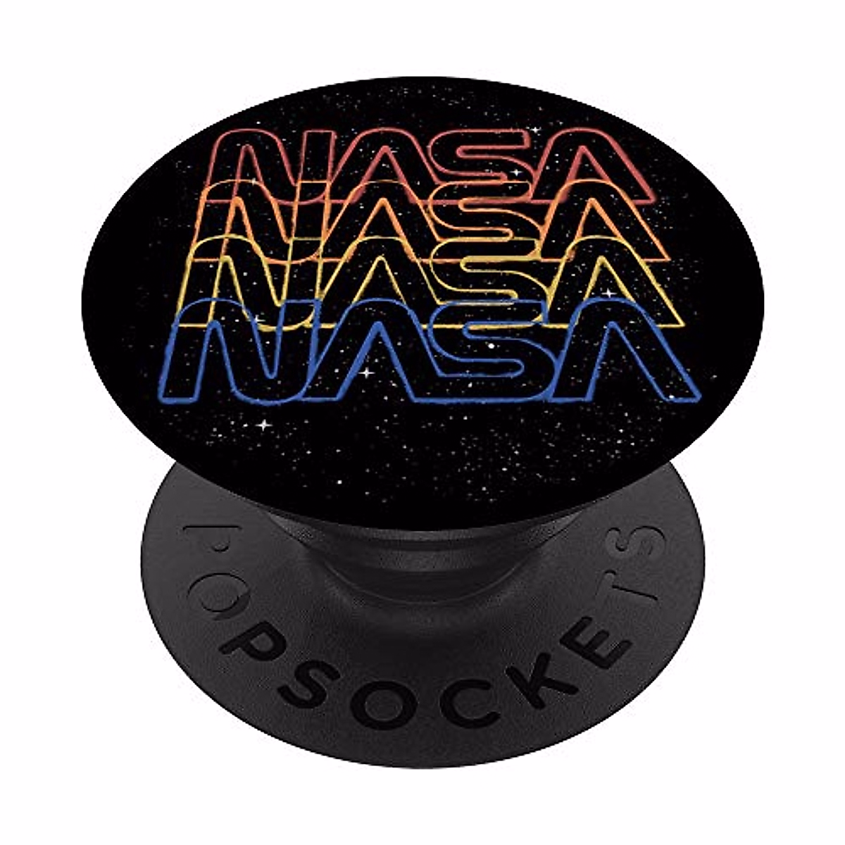 NASA Neon Worm Logo PopSockets PopGrip: Swappable Grip for Phones & Tablets