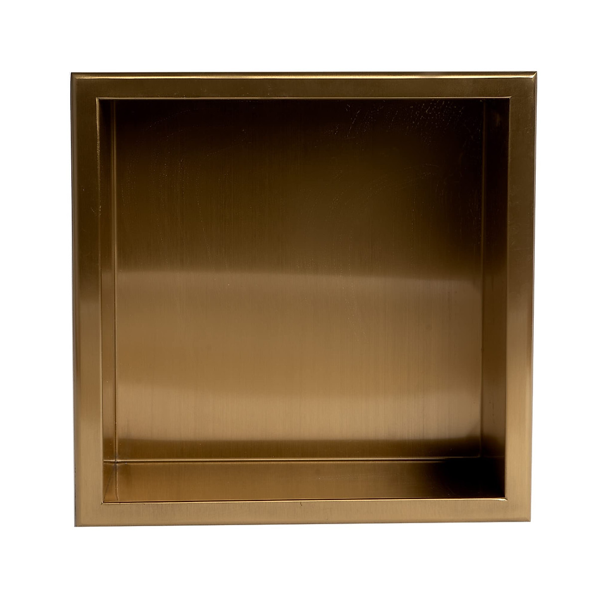 ALFI brand ABNP1212-BG Shower Niche, Brushed Gold 12 x 12 x 4