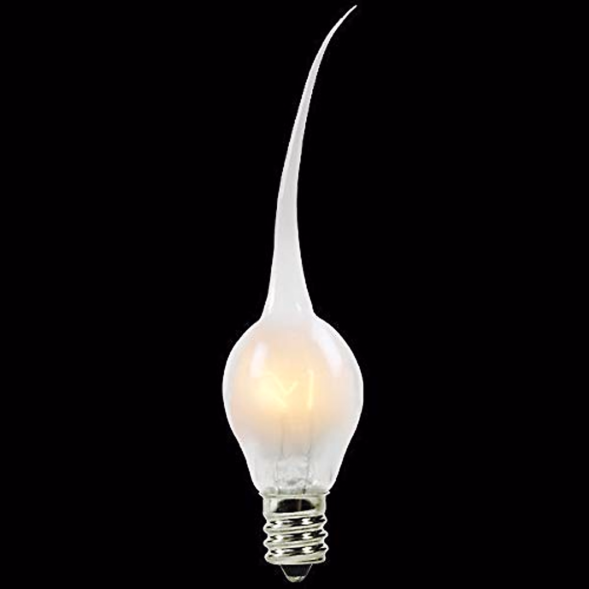Creative Hobbies® 6 Watt, S6 Shape, Silicone Dipped, Country Style, Electric Candle Lamp Chandelier Light Bulbs, Individually Boxed, Wholesale Pack of 6 Bulbs