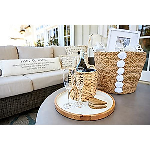 Mud Pie, Cream, Wedding Mrs. Definition Pillow, 35" x 11", 1 Count (Pack of 1)