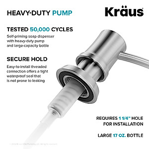 KRAUS Kitchen Soap and Lotion Dispenser in Oil Rubbed Bronze, KSD-54ORB