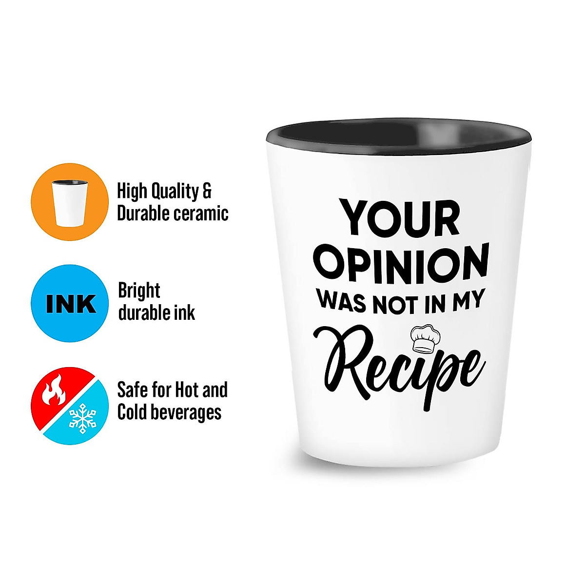 Bubble Hugs Chef Shot Glass 1.5oz - Okie Dokie Artichokie - Funny Cute Artichoke Healthy Food Pun Cook Recipes Vegetables Pizza Veggie Delicious