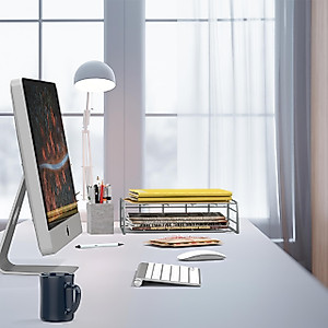 SimpleHouseware Over the Cabinet Door Organizer Holder, Silver