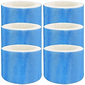 Funmit Humidifier Filters Replacement for Honeywell Humidifier Filter HAC-504 HAC-504AW and Honeywell Filter A, Replacement for Honeywell HCM-350 HCM-500 HCM600 Cool Mist Humidifiers, 6 Pack, Blue