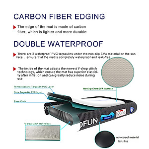 HIJOFUN Premium Air Tumble Track 20ftx3.3ftx8in Gymnastics Tumbling Mat Inflatable Tumble Track with 650W Electric Air Pump for Home Kids,Gym,Yoga,Training,Cheerleading,Outdoor,Beach,Park Blue Black